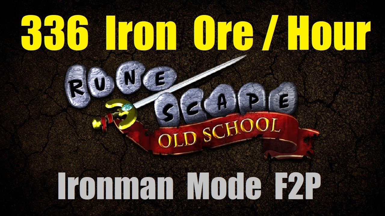 New Player 336 Iron Ore per Hour as Ironman F2P - Video Proof - Old ...