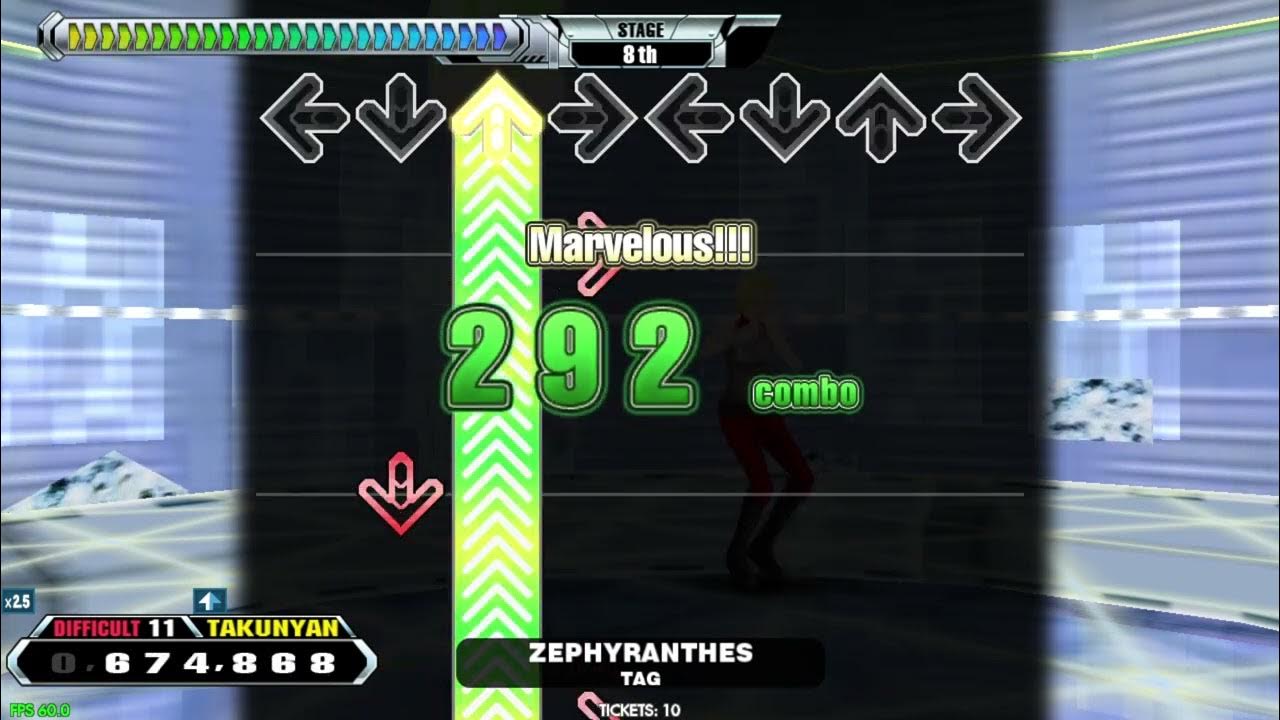 【DDR GRAND PRIX】ZEPHYRANTHES【DP DIFFICULT】 - YouTube