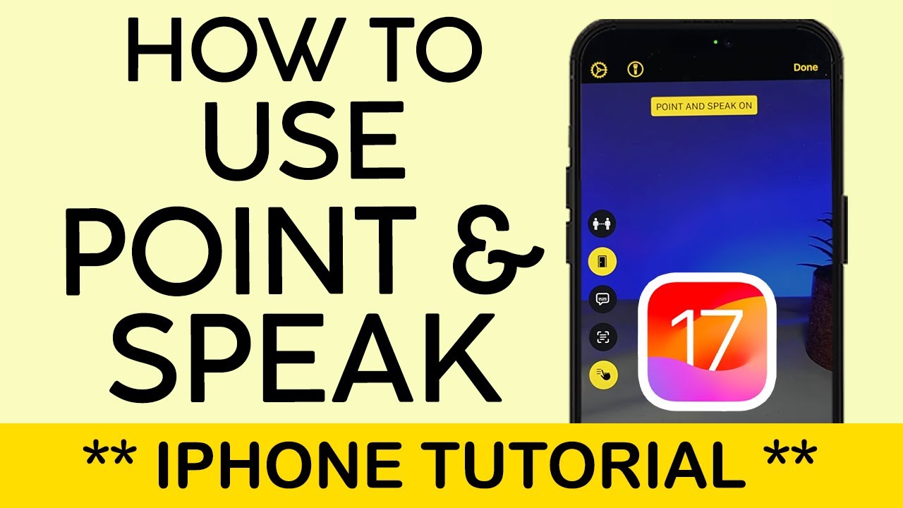 How to Use the Point and Speak Feature on iPhone | Iphone Speaks Words ...