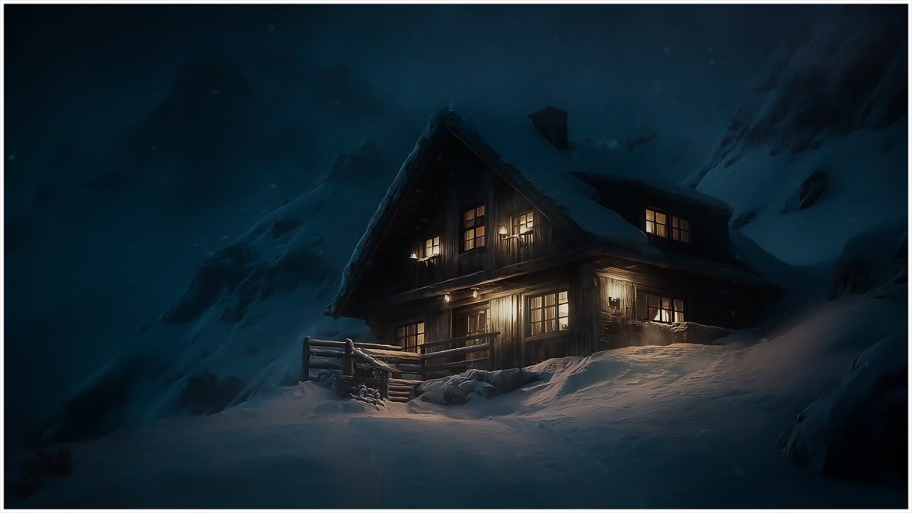 Solitary Mountain Storm┇Heavy Snow & Bone-Chilling Blizzard┇Icy Snow ...
