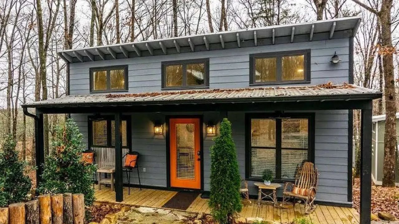 THE MOST INCREDIBLE SUNSET TINY HOME WITH GORGEOUS VIEWS - YouTube