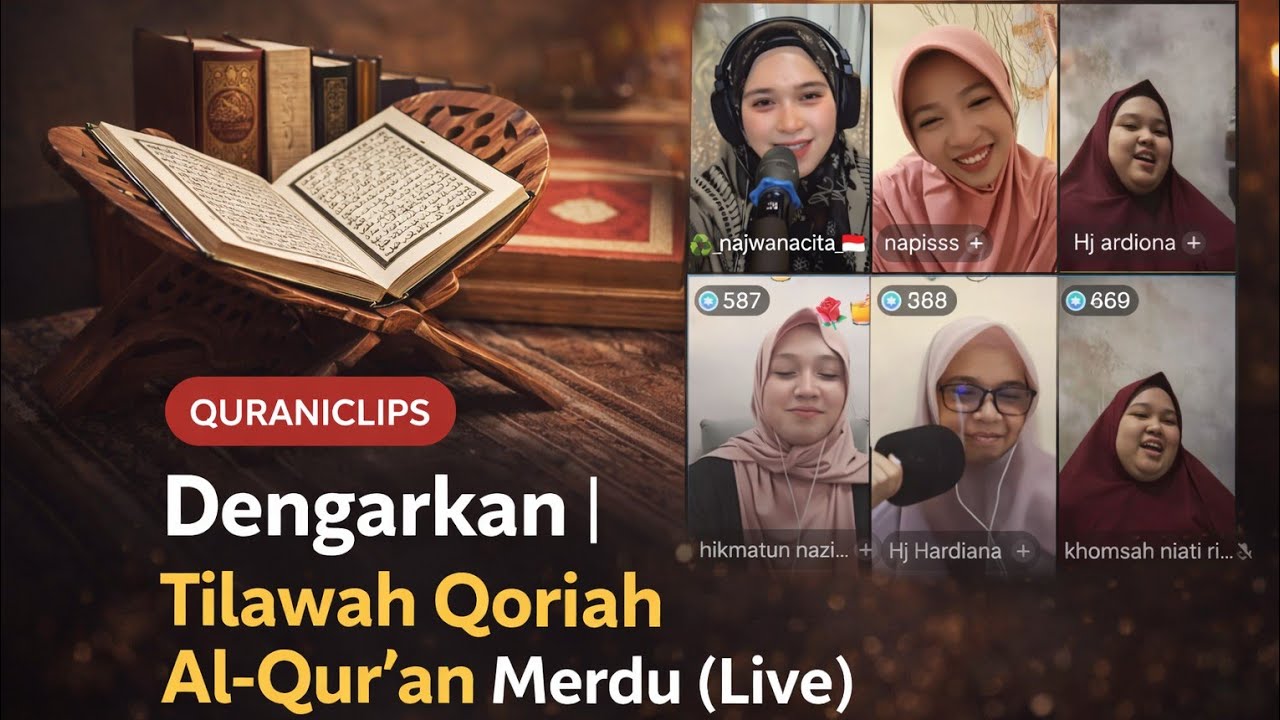 Tilawah Qoriah Al-Qur’an Merdu (Live) | Suara Lembut Penyejuk Hati ...