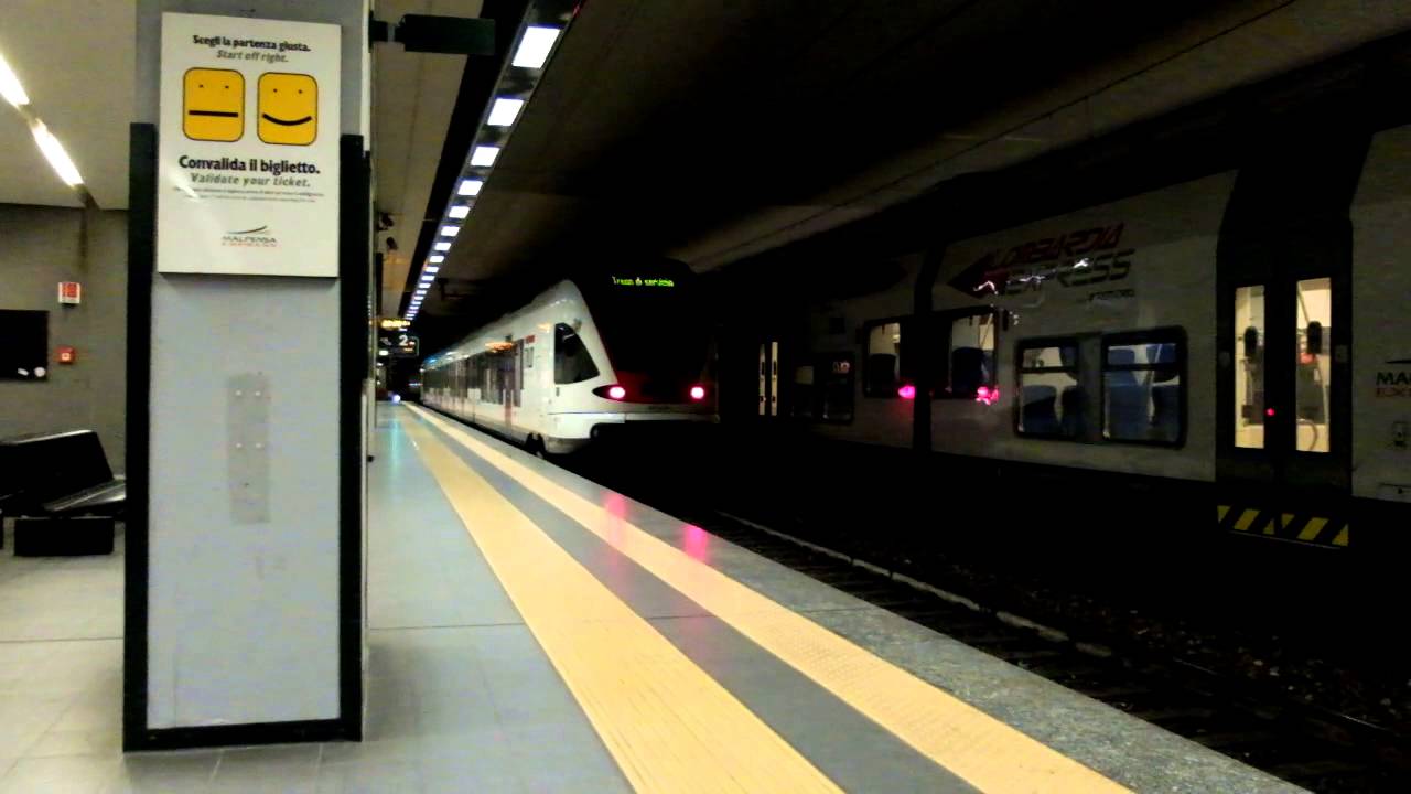 PARTENZA TRENO TILO A MALPENSA (MILANO) - YouTube