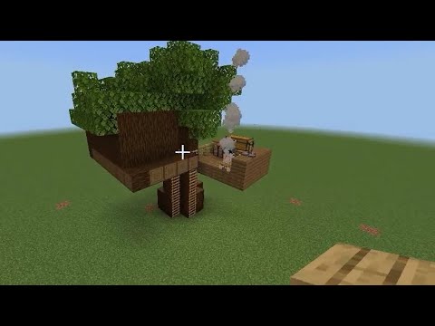 Building Amazing Noob Tree House in Minecraft Solo - YouTube