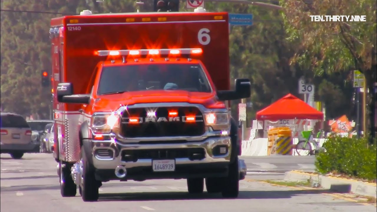 LAFD ALS RESCUE 6 TRANSPORTING RESPONSE - YouTube
