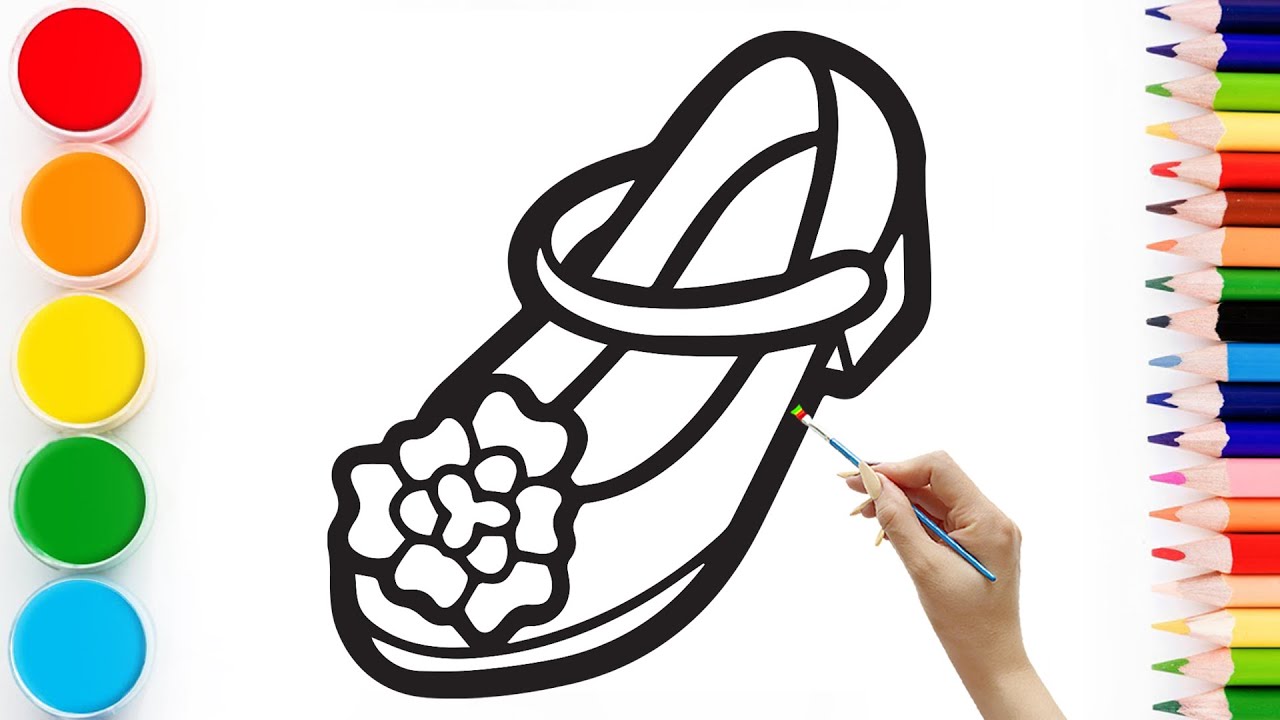 How To Draw A Pair Of Shoes | step by step - YouTube