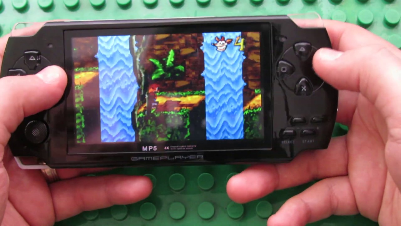 Crash Bandicoot The Huge Adventure played on on Portable 4.3 inch TFT ...