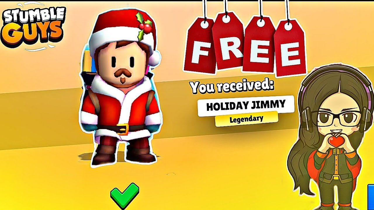 I got my fav *Holiday Jimmy* skin In stumble guys😍 ️ - YouTube