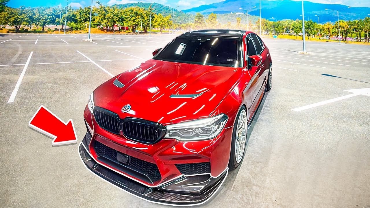 I SLAMMED MY BMW M550i WITH THIS MOD!!! (LOOKS AMAZING😍) - YouTube