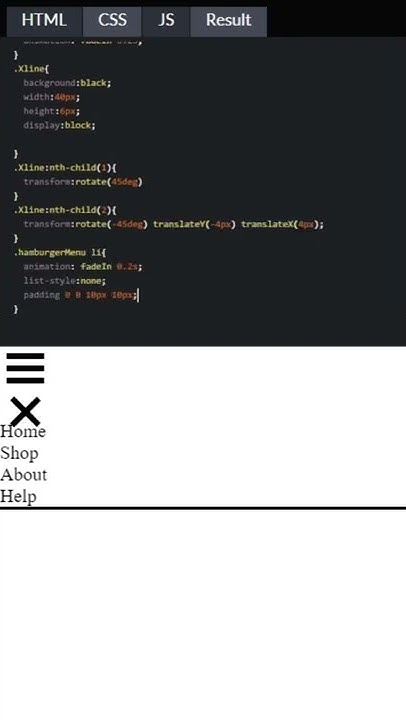 Hamburger Menu Example [CSS Only] - YouTube