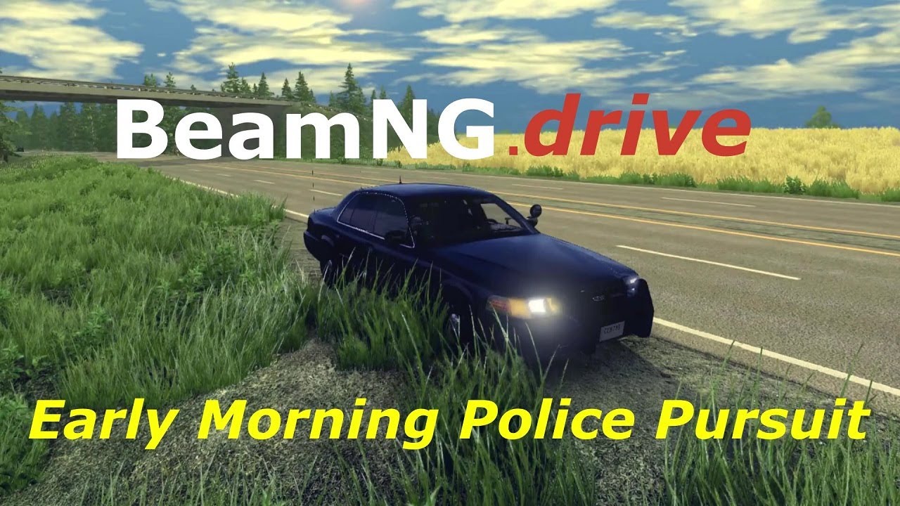 BeamNG.drive, Intense Early Morning Police Pursuit, No Backup Along ...