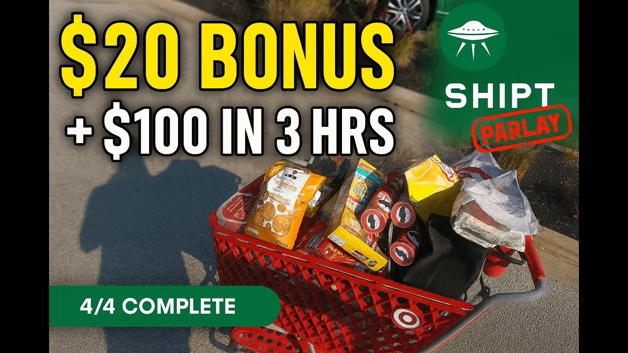 $20 Shipt Bonus Challenge – 4 Leg Parlay + $100 in 3 Hours! (Multi ...