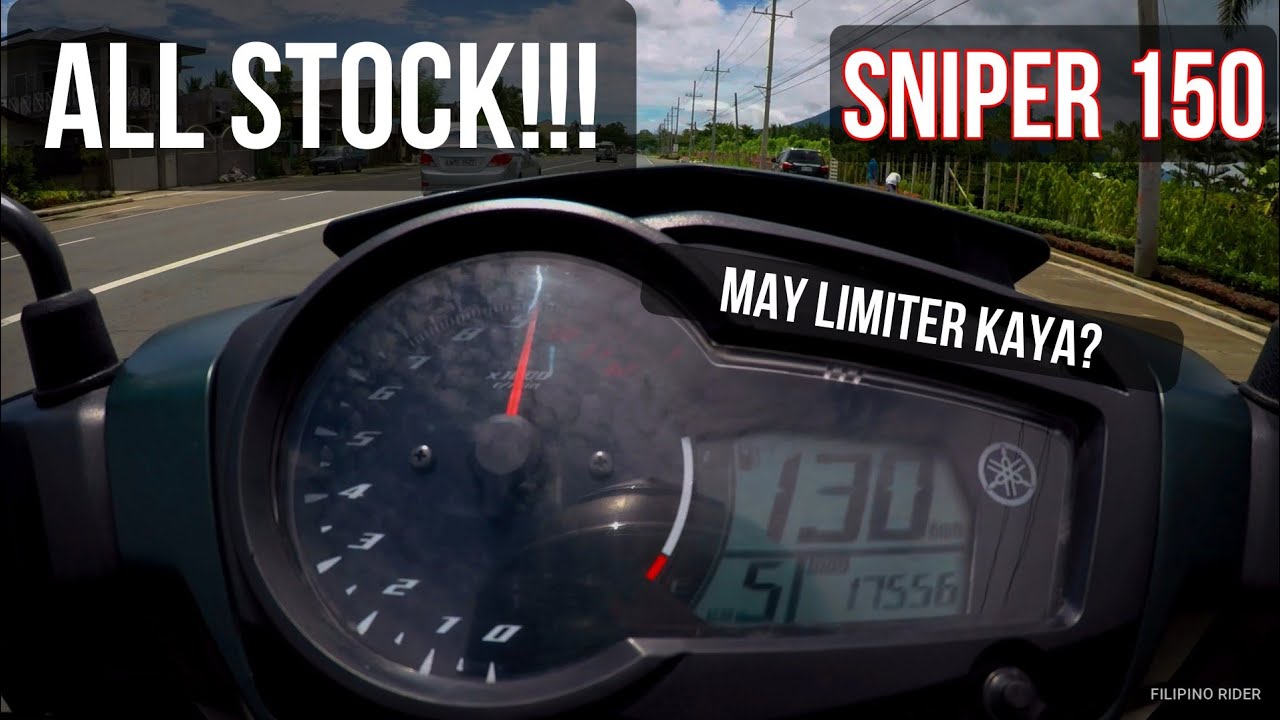 SNIPER 150 TOP SPEED TEST-- ALL STOCK 2018 MODEL SAGAD KUNG SAGAD - YouTube