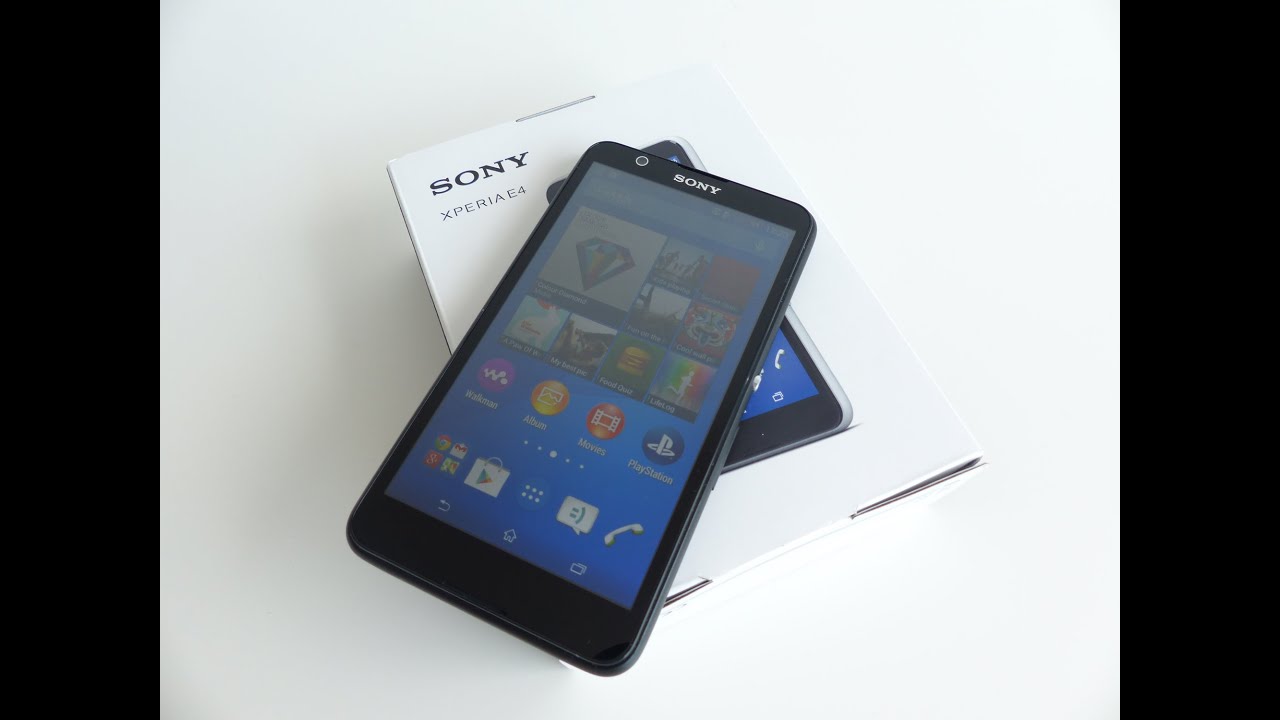Sony Xperia E4 unboxing - YouTube
