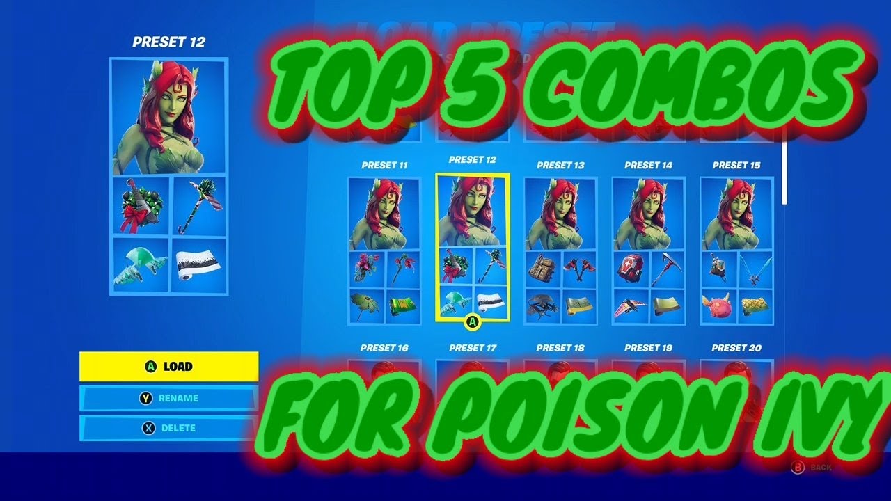 Top 5 BEST Combos For POISON IVY - YouTube
