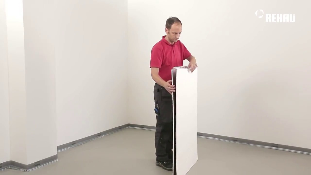 Incalzire prin pardoseala - Rehau Rautherm S - Placa tacker - YouTube