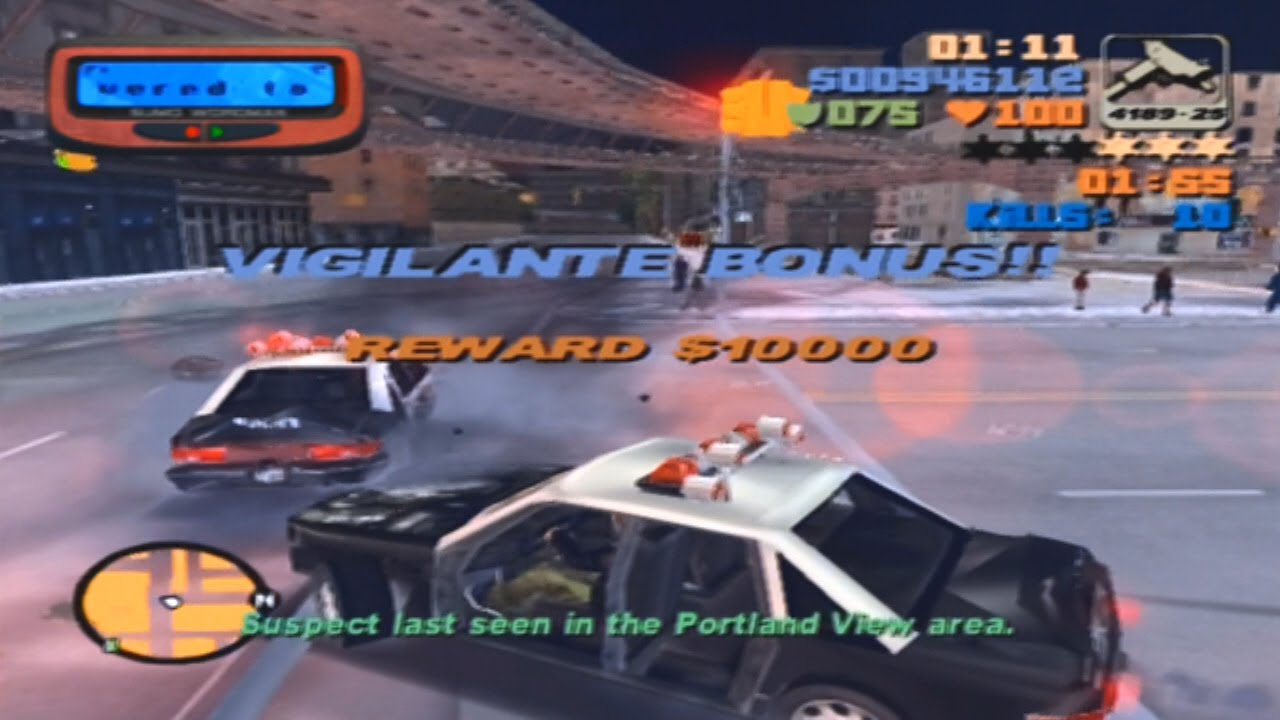 Let's Play Grand Theft Auto III [PS2] Part 12- Vigilante Bonus! - YouTube