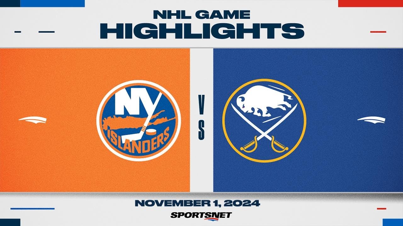 NHL Highlights | Islanders vs. Sabres - November 1, 2024 - YouTube