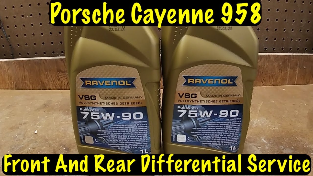 Porsche Cayenne 958.1 Front and Rear Differential Service - YouTube