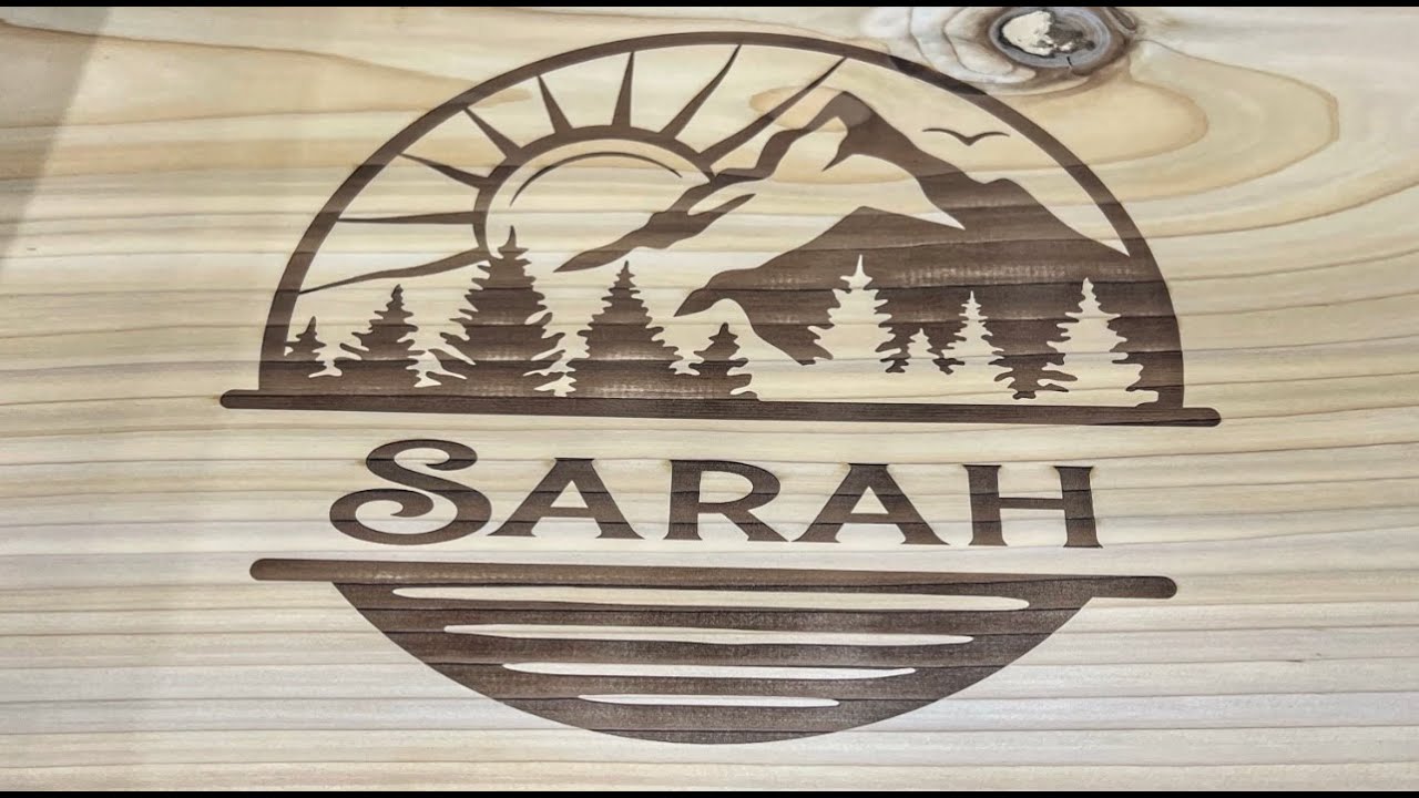 Laser Engraving a Memorial for Sarah - A Heartfelt Project - YouTube
