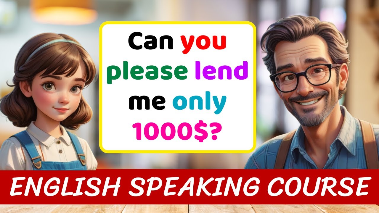 Practice English Conversation (Asking for money) Improve English ...