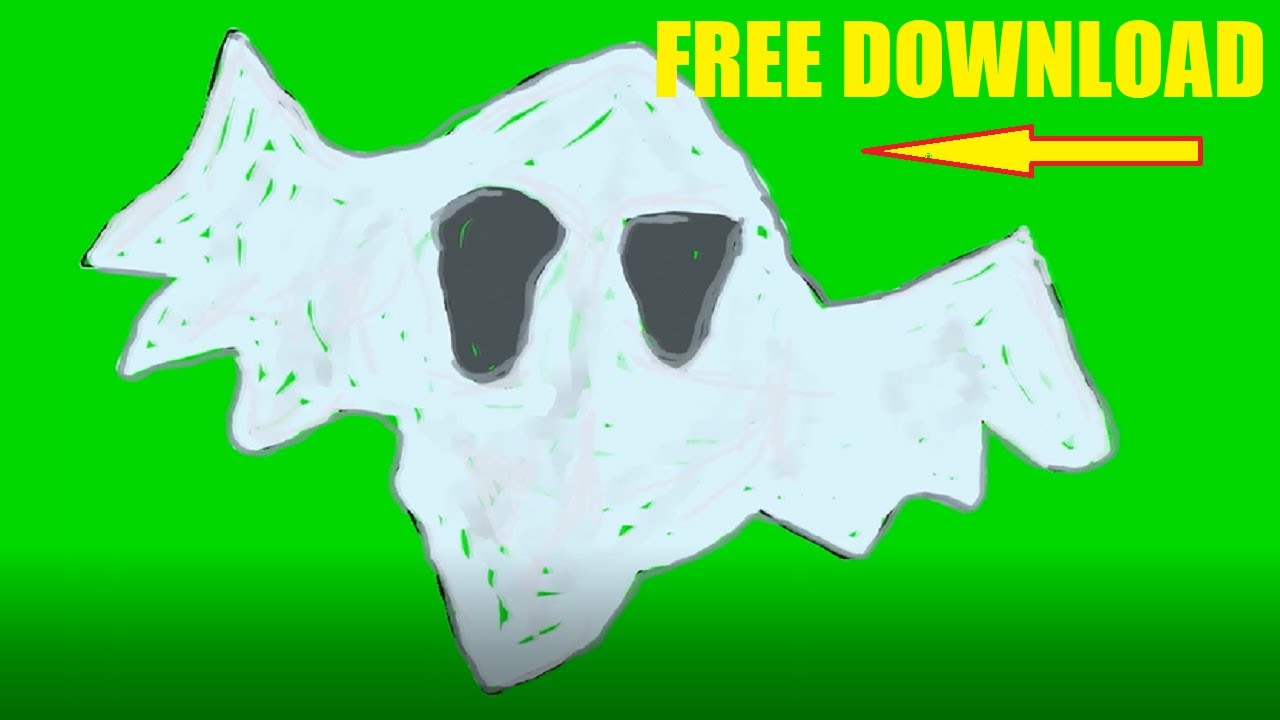Scary Ghost Animated 2D Green Screen + File Download - YouTube