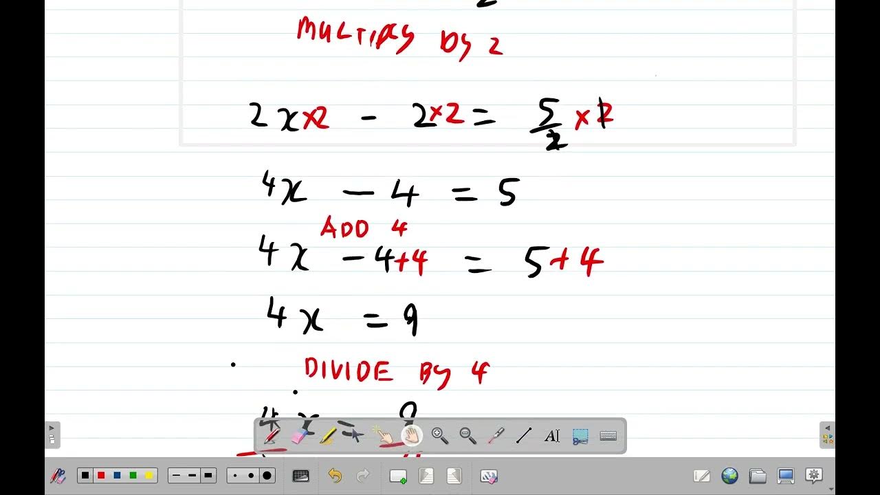 Linear Equations: Example 4 - CSEC Mathematics - YouTube