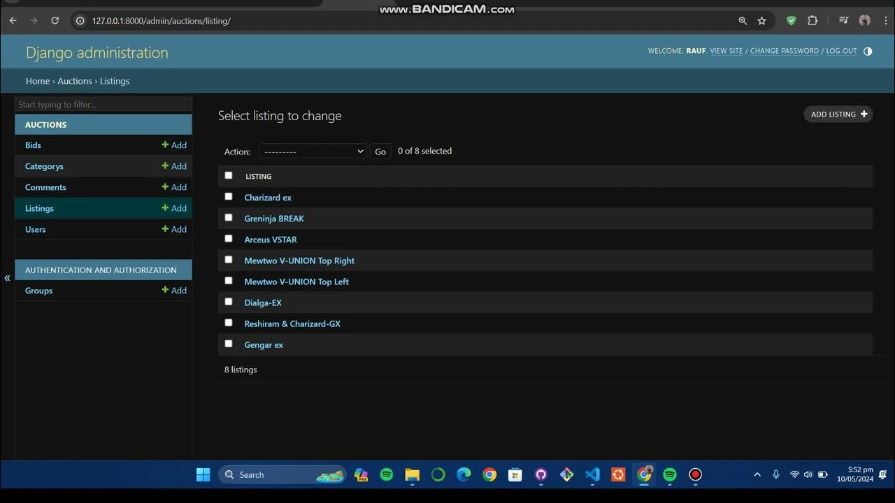 Django administration short view - YouTube