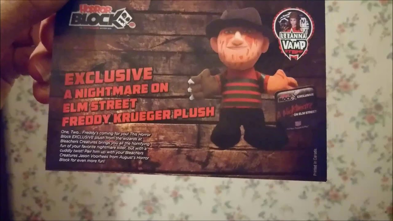 December 2015 Horror Block Unboxing - YouTube