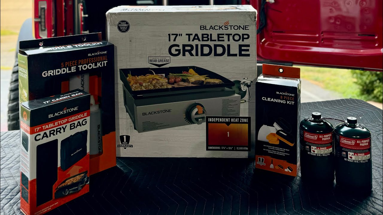 17" Camping Griddle || Unboxing and Assembly - YouTube