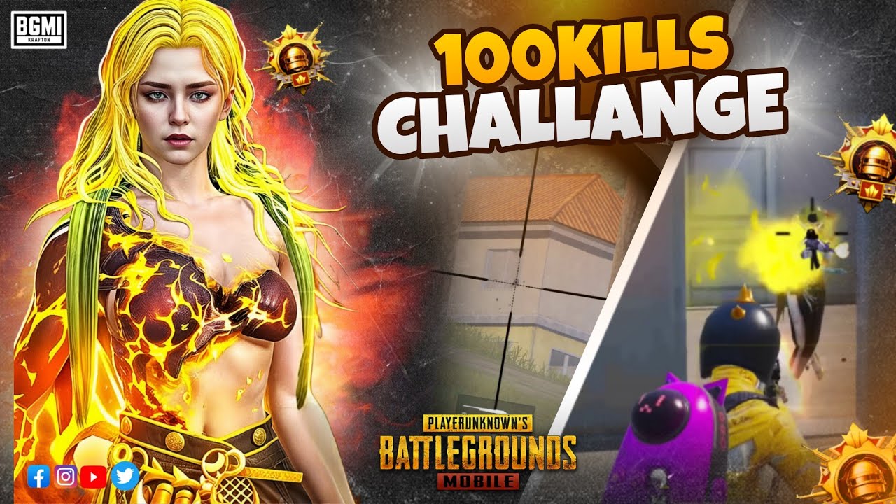 PUBG 100 KILLS CHALLENGE 🤡 OP GAMING SOLO | BGMI HIGH KILL GAMEPLAY|| BATTLE GROUND INDIA BGMI ☠ ...