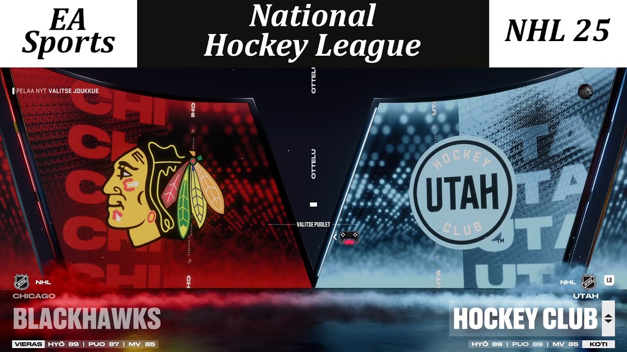 NHL 25 - Chicago Blackhawks vs. Utah Hockey Club (Skill = Superstar ...