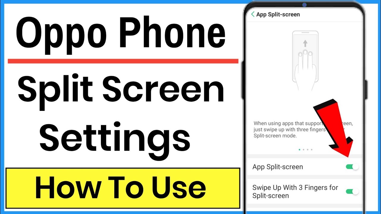 Oppo Mobile Me Split Screen Kaise Kare | How To Split Screen In Oppo ...
