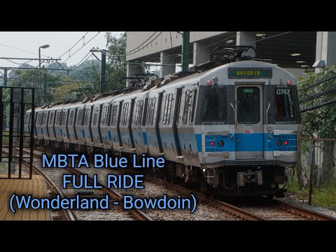 MBTA Blue line FULL RIDE!!! (Wonderland - Bodwoin) - YouTube