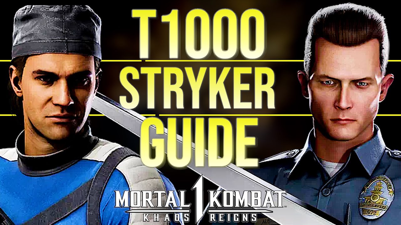 T-1000 STRYKER Complete Combo Guide Setups and Mix-Ups MK1 - Mortal ...