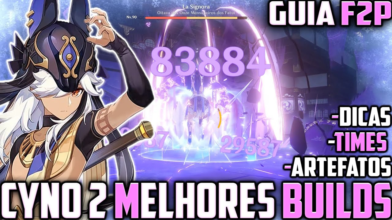 A MELHOR BUILD PARA CYNO!! MAIN DPS HYPERBLOOM e AGRAVANTE! - GENSHIN ...