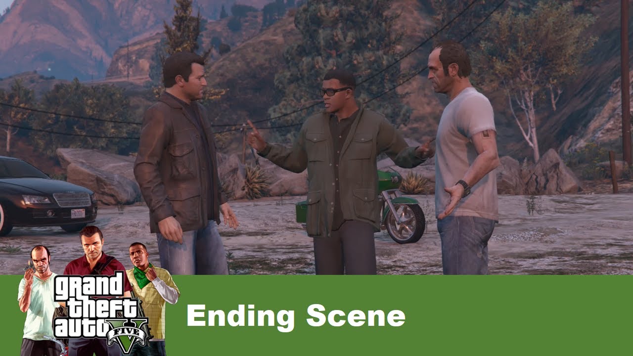 GTA 5 - Ending Scene - YouTube