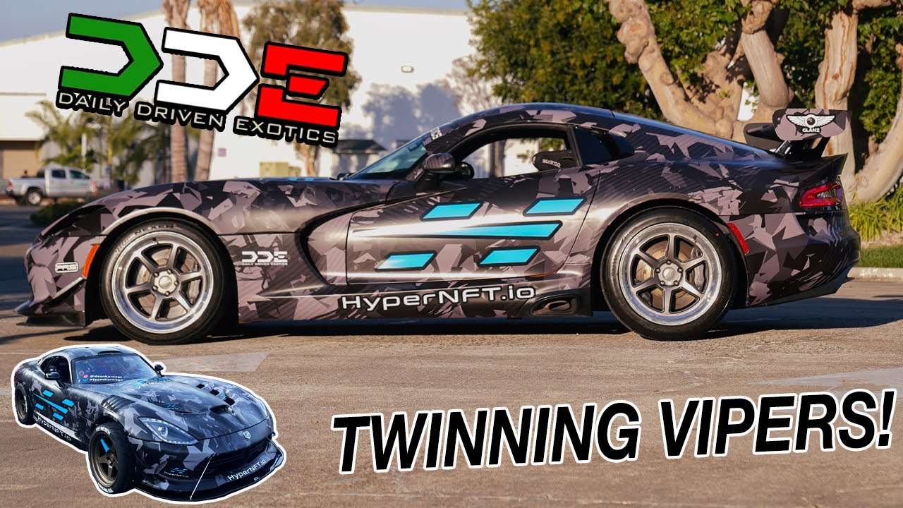 DAILY DRIVEN EXOTICS VIPER + TWIN TURBO DRIFT VIPER MATCHING CAMO WRAPS ...