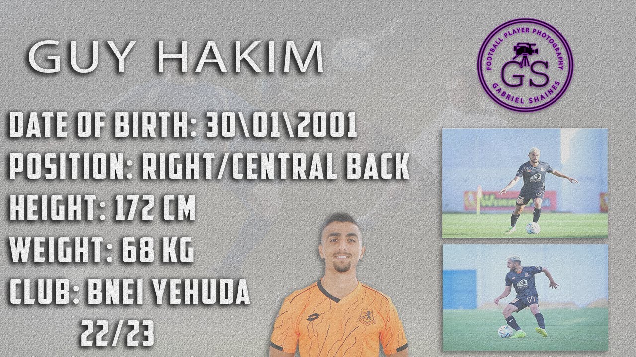 גיא חקים - Guy Hakim right/Central Back 22/23 - YouTube