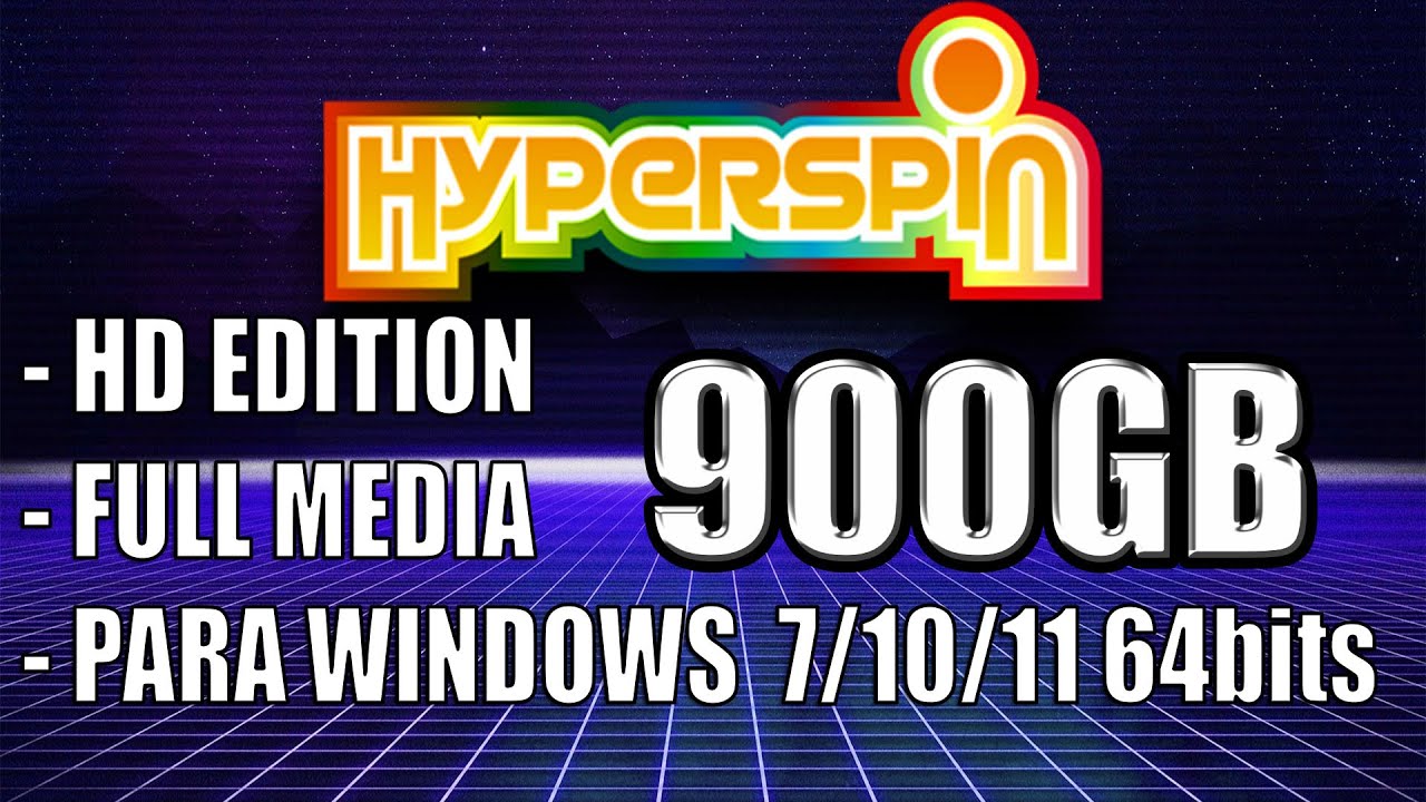 HYPERSPIN 900GB 19.000 TITULOS INTERFAZ ACTUALIZADO HD 1080P - YouTube