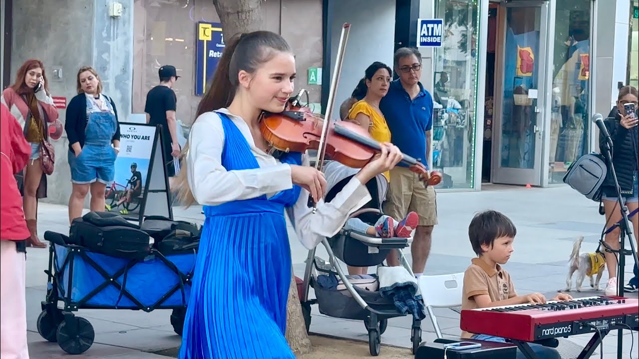 Karolina Protsenko & Her Brother | Dance Monkey - Street Performance ...