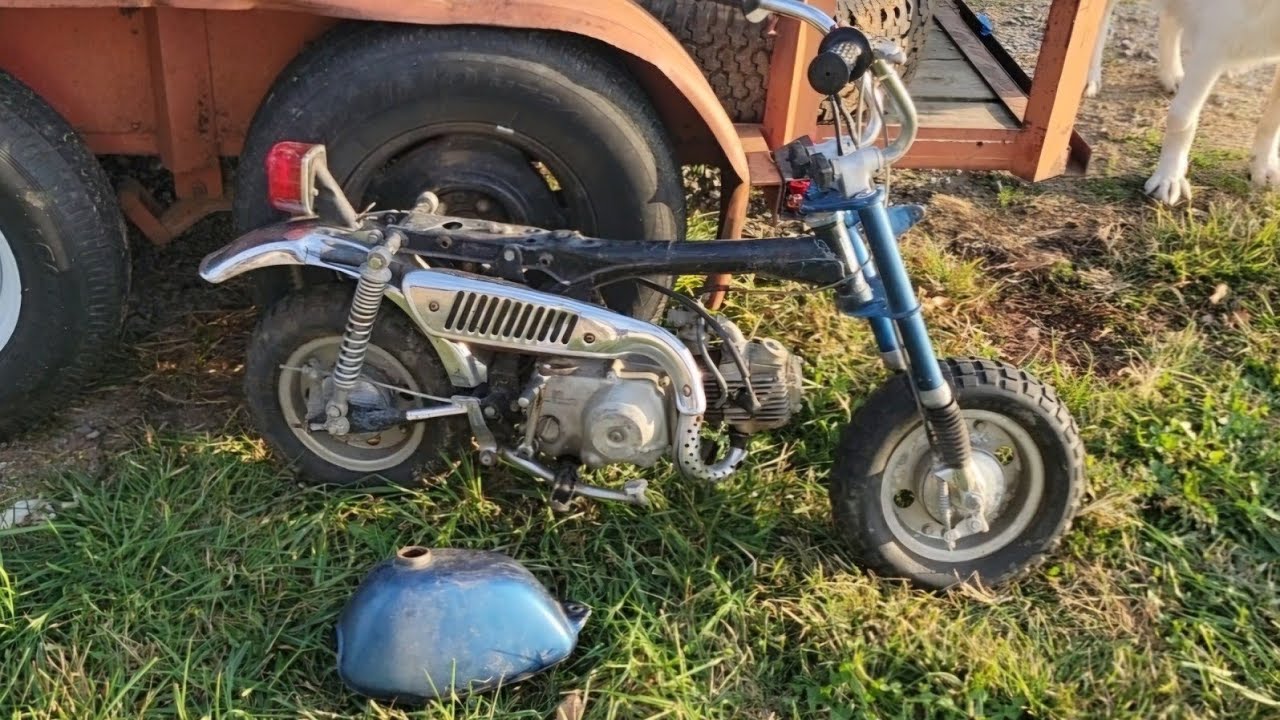 1974 Honda Monkey 50 found in the scrap pile. Let's sell it. - YouTube