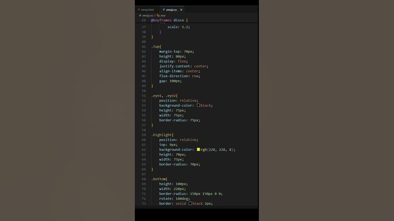 Day 6 - Creating the 😅 Emoji with HTML & CSS! 🎨 #htmlcssjs #coding #javascriptgamedevelopment ...
