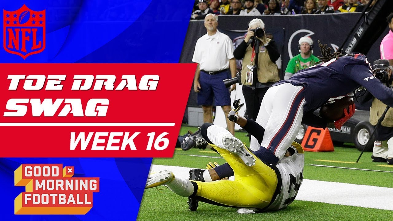 Top Toe-Drag Swag Catches of Week 16 🏈 | Good Morning Football | NFL ...