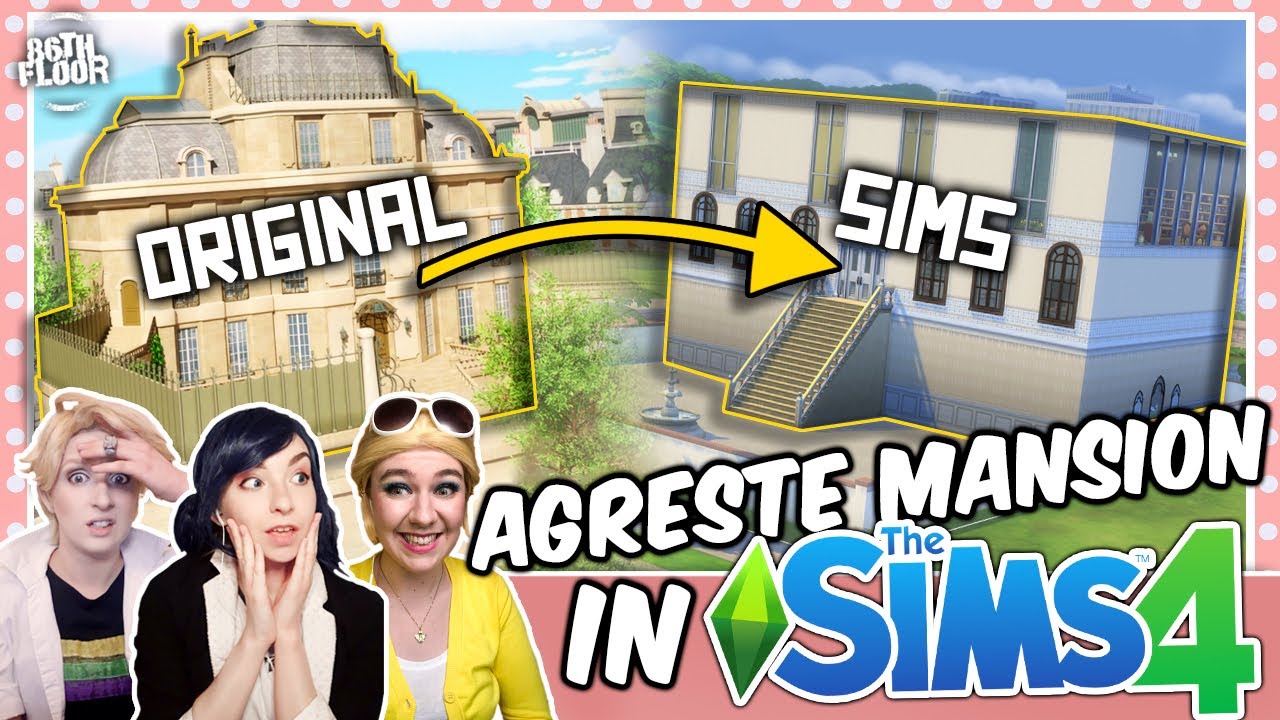 Miraculous Ladybug in The Sims 4 - Building the Agreste Mansion - YouTube
