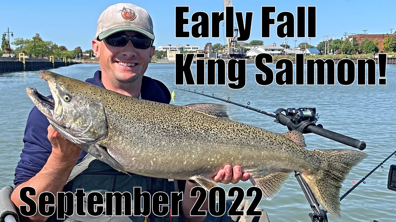 Indiana Kayak Fishing: Wisconsin Fall King Salmon 9/13/22 - YouTube