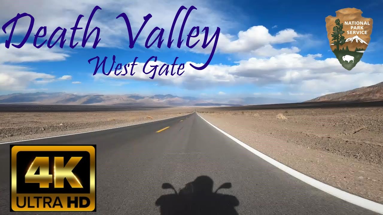 Riding Death Valley National Park Part 2. Soothing POV 4K motorcycle ...