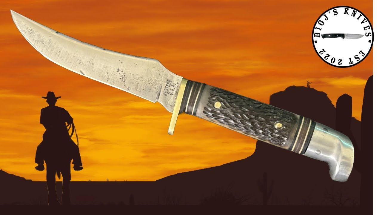 Western Wednesday: Cleaning up a Western 640 Fixed Blade Knife - YouTube