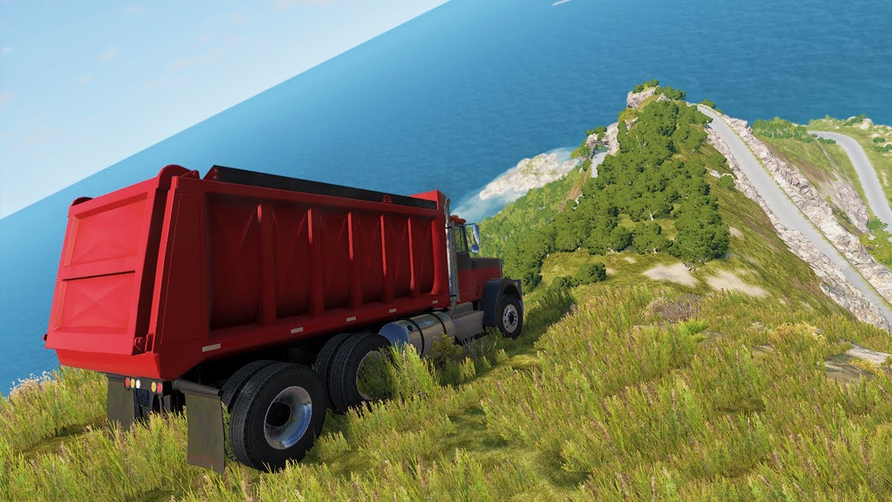 Amazing Cliff Drops Of BeamNg. Drive # 188 । SmashChan - YouTube