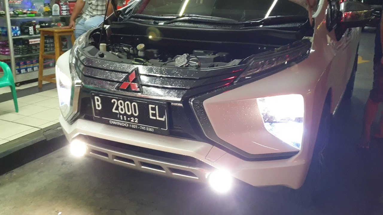 Mitsubishi xpander solusi lampu mobil terang fokus nyorot tembus hujan ...